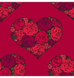 Seamless pattern with hearts for Valentines day Vector Image