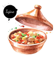 Tajine house or tagine logo on black background Vector Image