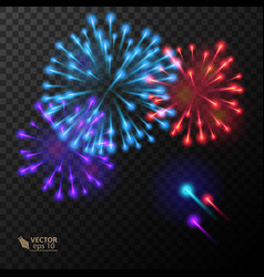 Abstract colorful explosion on dark background Vector Image