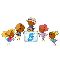 Cartoon digits Royalty Free Vector Image - VectorStock