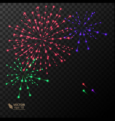 Abstract colorful explosion on dark background Vector Image