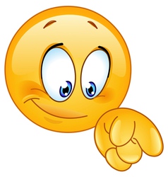 Bowing down emoticon Royalty Free Vector Image