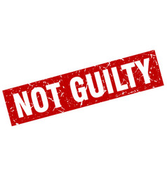 Not guilty stamp Royalty Free Vector Image - VectorStock