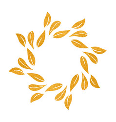 Round gold frame or border Royalty Free Vector Image