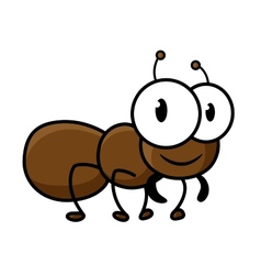 Cute Ant Cartoon Waving Royalty Free Vector Image