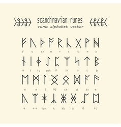 Runes occult symbols Royalty Free Vector Image