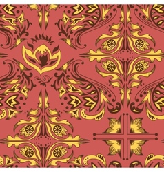 Vintage Classic Rococo Floral ornament pattern Vector Image