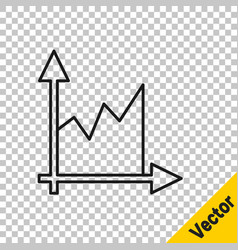 Black graph schedule chart diagram infographic Vector Image