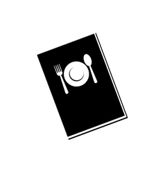 Black and White Restaurant Menu Design Template Vector Image