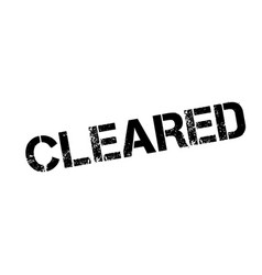 Cleared rubber stamp Royalty Free Vector Image