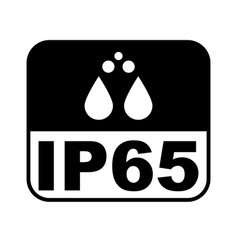 Ip65 protection certificate standard icon water Vector Image