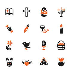 Easter greeting card Holiday typography Royalty Free Vector Image ...