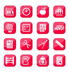 Big school icon set Royalty Free Vector Image - VectorStock