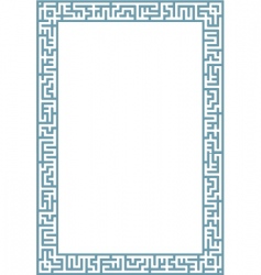 Maze border Royalty Free Vector Image - VectorStock