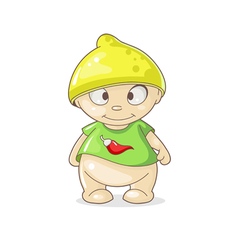 Cartoon lemon character Royalty Free Vector Image