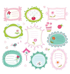 Cute cartoon kids frame Royalty Free Vector Image - VectorStock