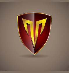 Logo of the letter t emblem the design Royalty Free Vector