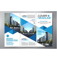 Brochure 3 fold flyer design a4 template Vector Image