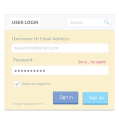 User Login 5 Royalty Free Vector Image - VectorStock