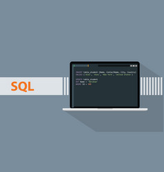 Objective c programming language with script code Vector Image