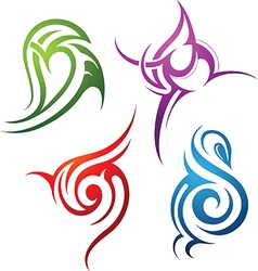 Abstract tribal design Royalty Free Vector Image