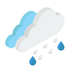 Rain isometric Royalty Free Vector Image - VectorStock