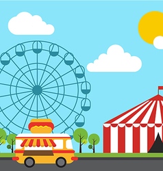 Carnival scene Royalty Free Vector Image - VectorStock