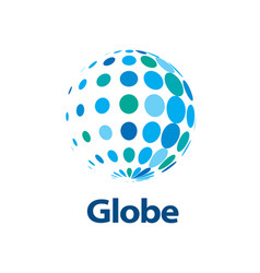 Biggest collection of logos Globe Royalty Free Vector Image