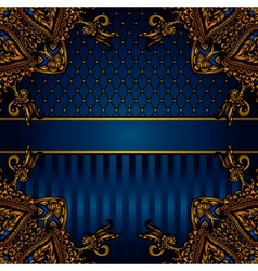 Royal Golden Frame Menu card Royalty Free Vector Image