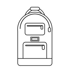 School bag line drawing Royalty Free Vector Image