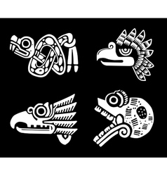 Aztec symbol Coatl Royalty Free Vector Image - VectorStock