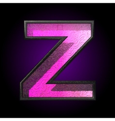 Z letter pink bling girly Royalty Free Vector Image