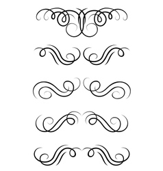 Monograms and swirl elements Royalty Free Vector Image - VectorStock