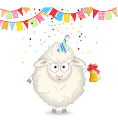 Scared sheep Royalty Free Vector Image - VectorStock