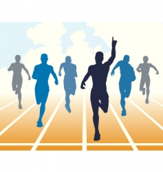 Track lanes Royalty Free Vector Image - VectorStock