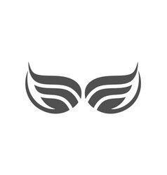 Wing abstract art logo Royalty Free Vector Image