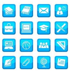 Big school icon set Royalty Free Vector Image - VectorStock