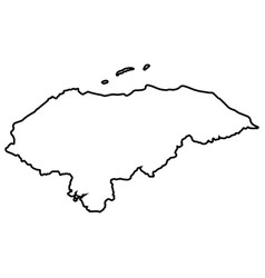 Honduras outline map set Royalty Free Vector Image