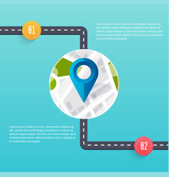 Infographic path template Royalty Free Vector Image