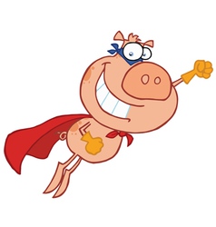 Super hero dog flying Royalty Free Vector Image