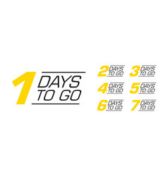 Only one day left - flat sticker badge Royalty Free Vector