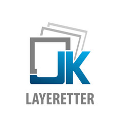 Jk logo monogram with gold colors and shield Vector Image