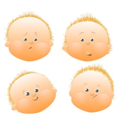 Cartoon baby face Royalty Free Vector Image - VectorStock