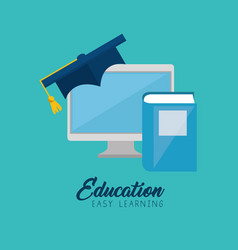 General learning flat icons on white background Vector Image