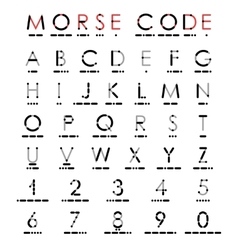Morse code Royalty Free Vector Image - VectorStock