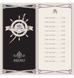 Pirate menu Royalty Free Vector Image - VectorStock