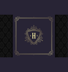 Classy gold elegant letter o graceful style Vector Image