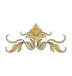 Elegant luxury vintage gold floral border Vector Image