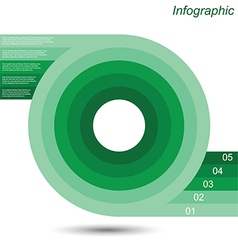 Communication technology infographics circle Vector Image
