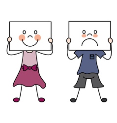 Cute cartoon kids frame Royalty Free Vector Image